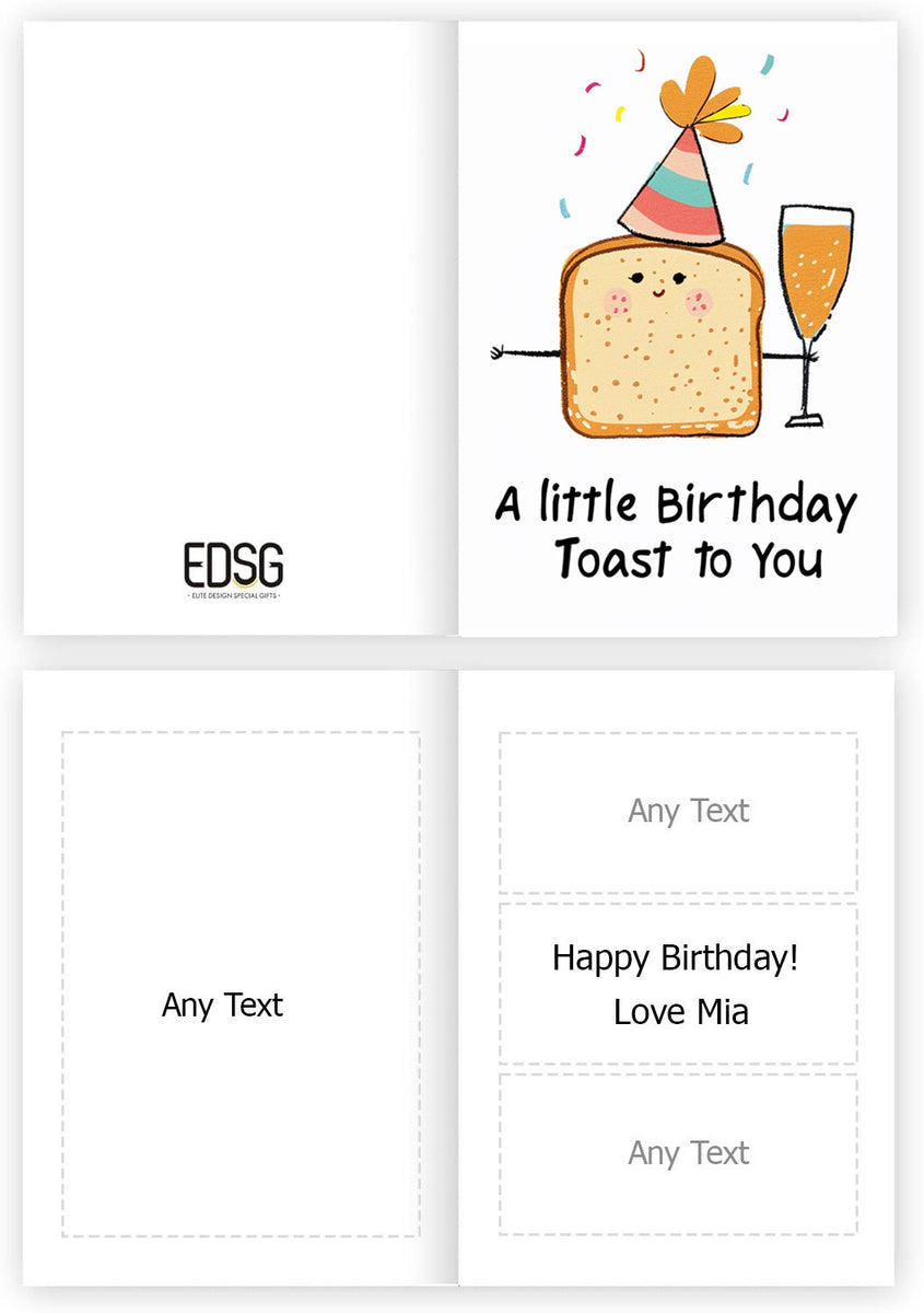 A Little Birthday Toast To you Card – EDSG